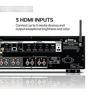 Denon DRA-800H 2-Channel Stereo Network Receiver for Home Theater | Hi-Fi Amplification | Connects to All Audio Sources | Latest HDCP 2.3 Processing with ARC Support | Compatible with Amazon Alexa