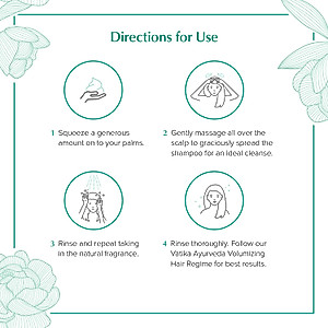 Vatika Ayurveda Volumizing Shampoo - Volumize Fine Hair, Thickening Salon Shampoo Contains Indian Gooseberry (Amla) + Soap Berry (Shikakai) Essential for Hair Volume & Shine, 400ml (For Kapha)