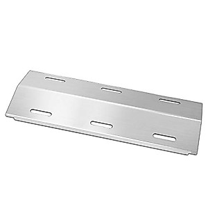 Folocy 16 7/8" x 6 9/16" BBQ Gas Grill Replacement Parts, Stainless Steel Grill Heat Plates Shield Heat Tent Burner Cover for Ducane 30400040, 30400042, 30400043, 30400045, 30558501, S5200, 3-Pack