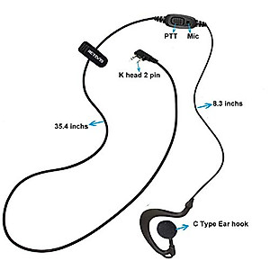 Retevis H-777S Walkie-Talkies Long Range,Rechargeable Two Way Radio,2 Way Radio with Earpieces,VOX Long Antenna Crisp Voice for Adults Gift Hunting Camping Outdoor Biking(2 Pack)