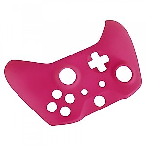eXtremeRate Red Rose Faceplate Cover, Soft Touch Front Housing Shell Case, Comfortable Soft Grip Replacement Kit for Xbox One X & One S Controller Model 1708 - Controller NOT Included