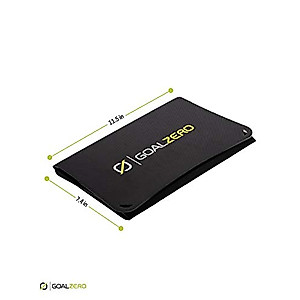 Goal Zero Nomad 20, Foldable Monocrystalline 20 Watt Solar Panel with 8mm + USB Port, Portable Solar Panel Charger. Lightweight 18-22V 20W Solar Panel Charger with Adjustable Kickstand