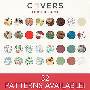 Covers For The Home Deluxe Elastic Edged Flannel Backed Vinyl Fitted Table Cover - Quilted White Pattern - Round Oblong Oval - Fits Tables up to 48" W x 68" L