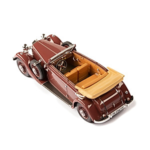 Esval Models 1933-37 290 W18 Lang Cabriolet B Maroon Limited Edition to 250 Pieces Worldwide 1/43 Model Car EMEU43043E