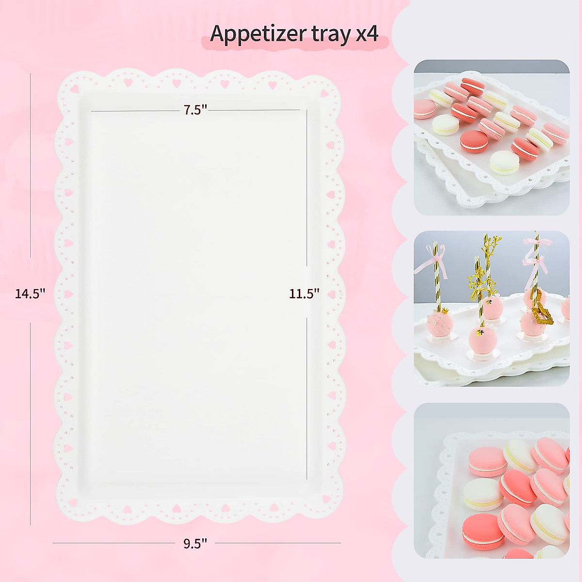 Big Party Must Haves: Pack of 15 NWK Cake Stand, Cupcake Stand Set, with 2X Large 2-Tier Cupcake Stands + 4X Large 3-Tier Cupcake Stands + 7 x Appetizer Trays +2 x Cake Pop Stands