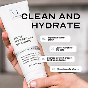 The Cleanest Lab Pure Hydration Professional Shampoo. Dry Hair Treatment. Natural Colored & Damaged Hair Repair. Complex Hair Detox. Miracle Conditioning Boost. 8 Fl Oz