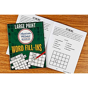 Large Print Merriam-Webster Puzzles 10 Booklet Set (Brain Games Large Print)