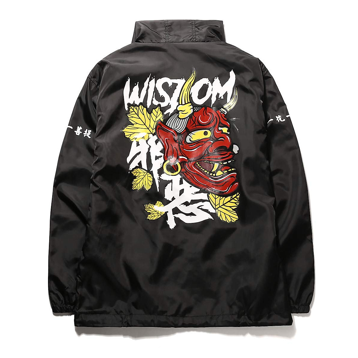 AITFINEISM Men's Lightweight Windbreaker Jacket Casual Zip Up Jackets With Hooded (Small, Black-1)