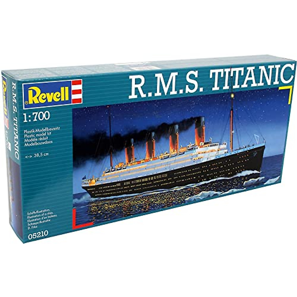 Revell of Germany 05210 RMS Titanic Plastic Model Kit, Brown