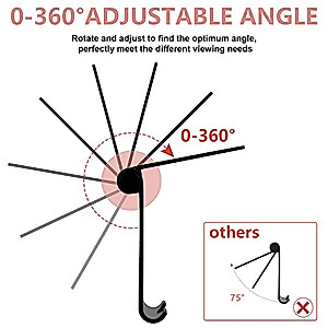 4 Pieces Cell Phone Stand Foldable Phone Holder Multi-Angle Universal Mobile Phone Stand Portable Smartphone Dock Compatible with Most Cell Phone and Tablet for Desk (Black, White, Blue, Pink)