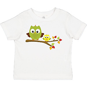 inktastic 2 Cute Owls on a Branch Toddler T-Shirt 5-6 0020 White 2716b