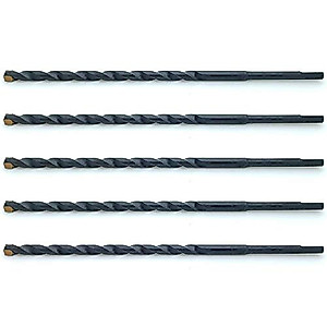 SNUG Fasteners Five (5) 5/32" x 5-1/2" Carbide Tip Masonry Drill Bits for Concrete, Brick, or Block (SNG534), 5 Count