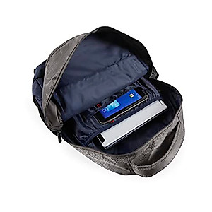 NAUTICA Armada Laptop Backpack, Grey/Navy, One Size