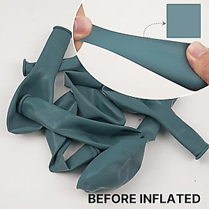 PartyWoo Dusty Blue Balloons 52 pcs 12 inch Light Blue Aqua Balloons for Graduation Wedding Baby Shower Gender Reveal Anniversary Graduation Birthday Party Decorations Blue-F28