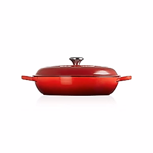Le Creuset Enameled Cast Iron Signature Braiser, 5 qt. , Cerise