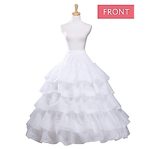 dgdgbaby Hoop Skirt Crinoline Underskirt Petticoat for Women Ball Gown Bridal Tulle Underskirt for Wedding Dress