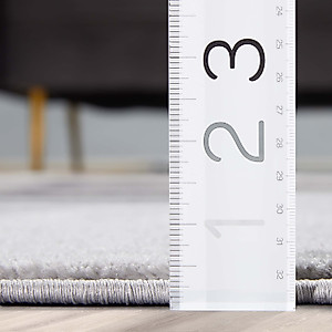 Well Woven Lane Blush Pink Modern Geometric Boxes & Squares Pattern Area Rug 5x7 (5'3" x 7'3")