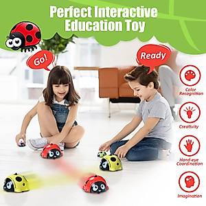 joypath Pull Back Cars Toy for Toddlers, Mini Small Animal Toy Cars Set, Friction Powered Push and Go Cars, Gifts for 3 Year Old Boys Kids(4 Packs)
