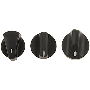 Dorman 76884 Temperature Control Knob Assortment Compatible with Select Ford / Lincoln / Mercury Models, 3 Piece , Black