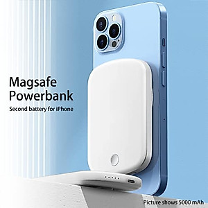8AMTECH Portable Mag-Safe Charger, 10000mAh Wireless Power Bank 18W Fast Charging 20W Type C Quick Charge Back up Power Supply for iPhone14,13,12 Series