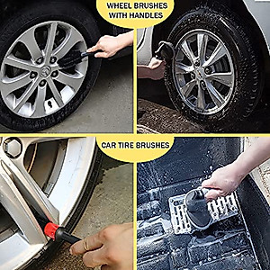 LIANXIN Car Interior Cleaning Kit - Car Cleaning Kit &amp- Car Wash Kit-Car Wash Cleaning Tools Kit with Car Wash Brush Mop and Microfiber Towels