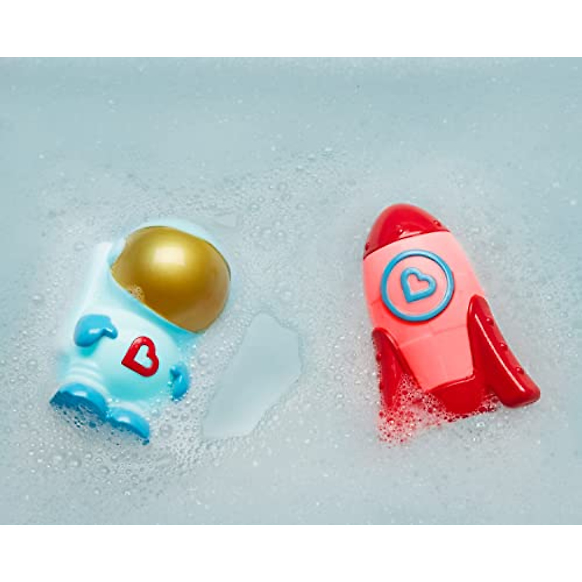 Munchkin® Galaxy Buddies™ Water Safe Light Up Baby and Toddler Bath Toy, Astronaut & Rocket Ship