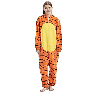 Waninxoin Unisex Adults Halloween Costumes Onesie Animal Outfit Sleepwear animal One-piece pajamas