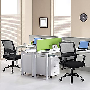 Pazidom Home Office Chair Mesh Chair Desk Chair Work Chair Computer Chair Rolling Chair with Arms for Home Office， Black