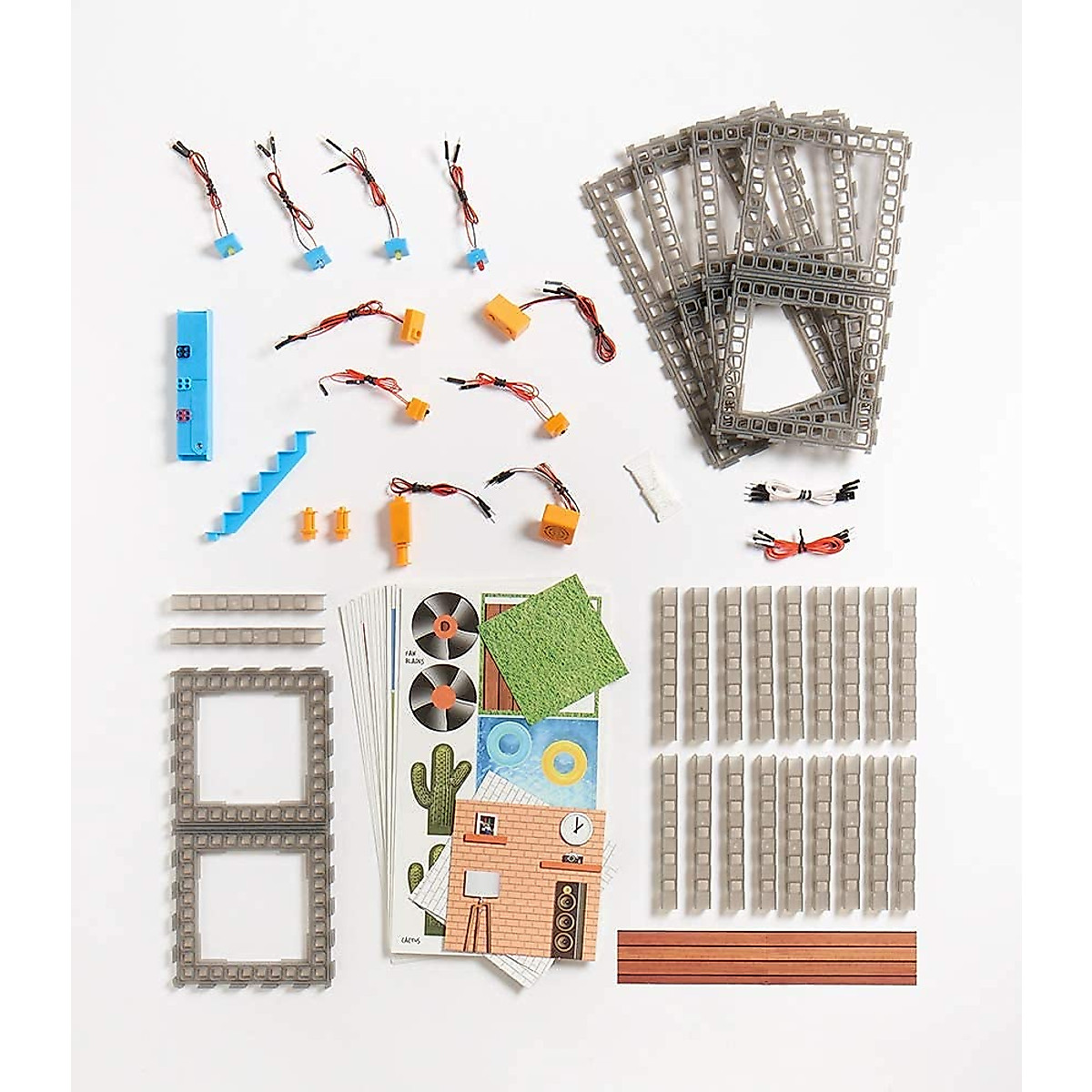 SmartLab Toys Archi-TECH Electronic Smart House - Educational Home Design Room Decoration Stem Building Toys & Engineering Kit - Build Your Own Smart House with Activity Book Building Set & 2x E-Books