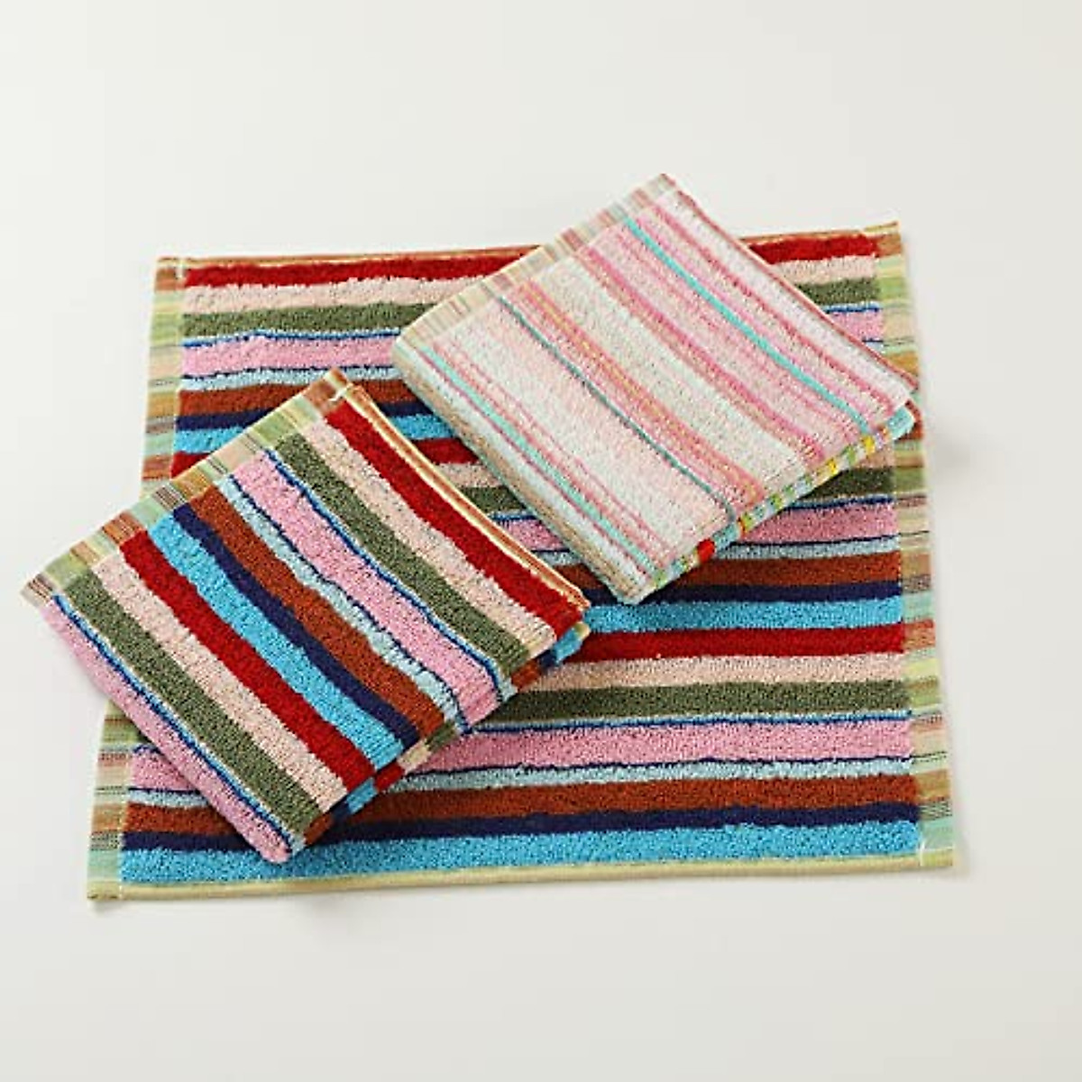 Oeleky Kitchen Dishcloths for Washing Dishes, Ultra Absorbent Dish Rags, Cotton Cleaning Cloths Pack of 8, 12x12 Inches (Mix-1, 12x12 inch)