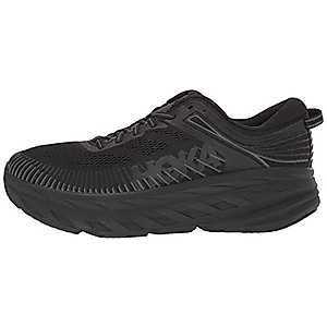 HOKA ONE ONE Bondi 7 Mens Shoes Size 10.5, Color: Black/Black