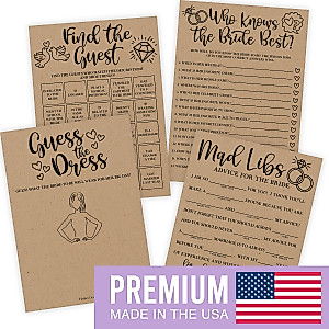 40 Rustic Funny Bridal Shower Games 20 Guests - Wedding Games For Bridal Shower Games For Guests, Couples Wedding Shower Games For Couples, Games For Bridal Shower Bingo Game, Bridal Party Games