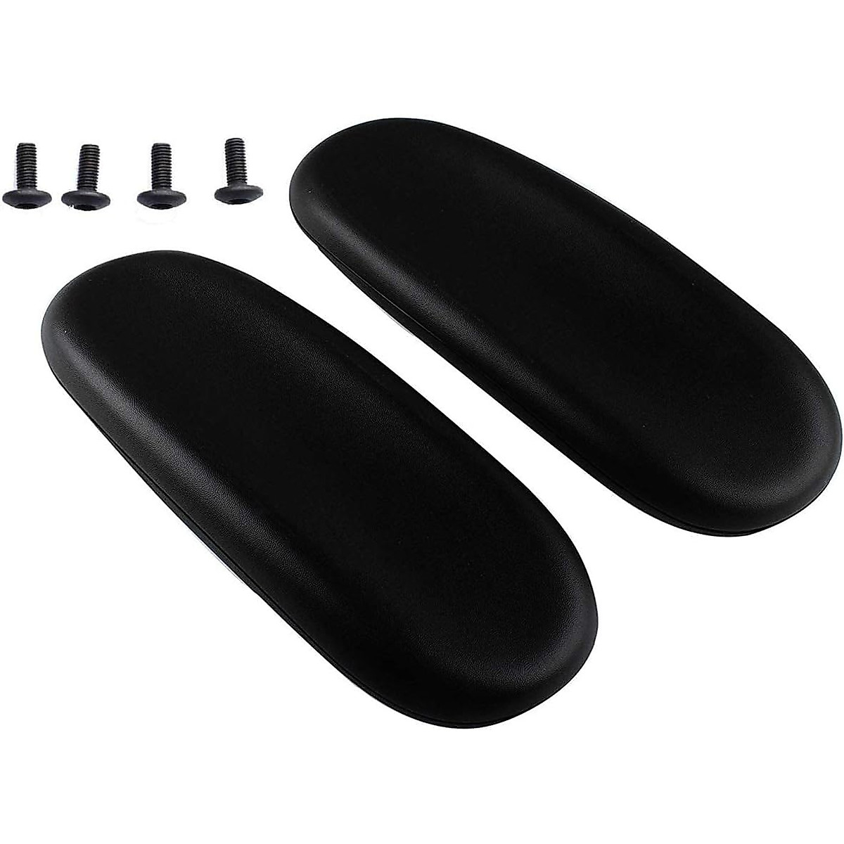 Office Chair Arm Rest Replacement Fits All Styles of Arms with Mounting Hole Patterns Screws Set Desk Armrest Cover(2Pack)