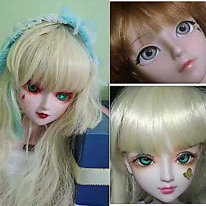 Jashem 8 Pairs of 4 Colors 22mm Half Round Realistic Acrylic Eyes for Halloween Props, Masks, Dolls or Bears Craft Plastic Eyeballs (22mm)