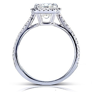 Kobelli Radiant-cut Moissanite Engagement Ring 2 CTW 14k White Gold (8x6mm)