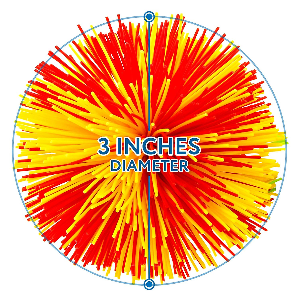 IMPRESA The Original 3 Pack Monkey Stringy Balls - Squeeze and Fidget Toys for Kids and Adults with ADHD and Autism - BPA/Phthalate/Latex-Free (3 Color Designs)