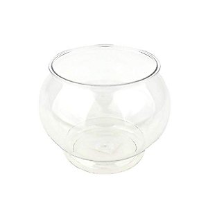 Homeford Plastic Fish Bowl Container, Clear, 4-1/2-Inch