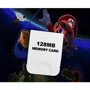 Hyamass 128MB(2043 Blocks) High Speed Gamecube Storage Save Game Memory Card Compatible for Nintendo Gamecube & Wii Console Accessory Kits - White