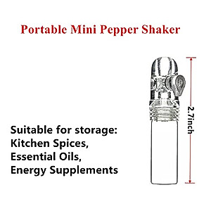 Portable Mini Pepper Shaker Sets (Blue)(4 Pack)