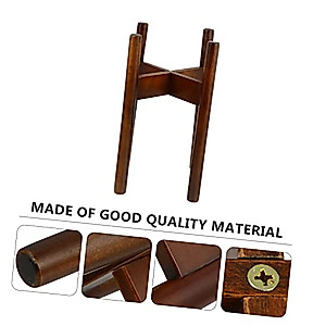 HANABASS Decor Office Bamboo Home Modern Planter Display Patio Shelf Bedroom Trays House Multiple Free Holder Stand Succulent Flowerpot Plant Room Decorative Bonsai Pot Decoration Wood