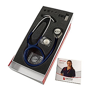 Prestige Medical Clinical Plus Dynamic Range Stethoscope with Two Piece Box Packaging, Navy