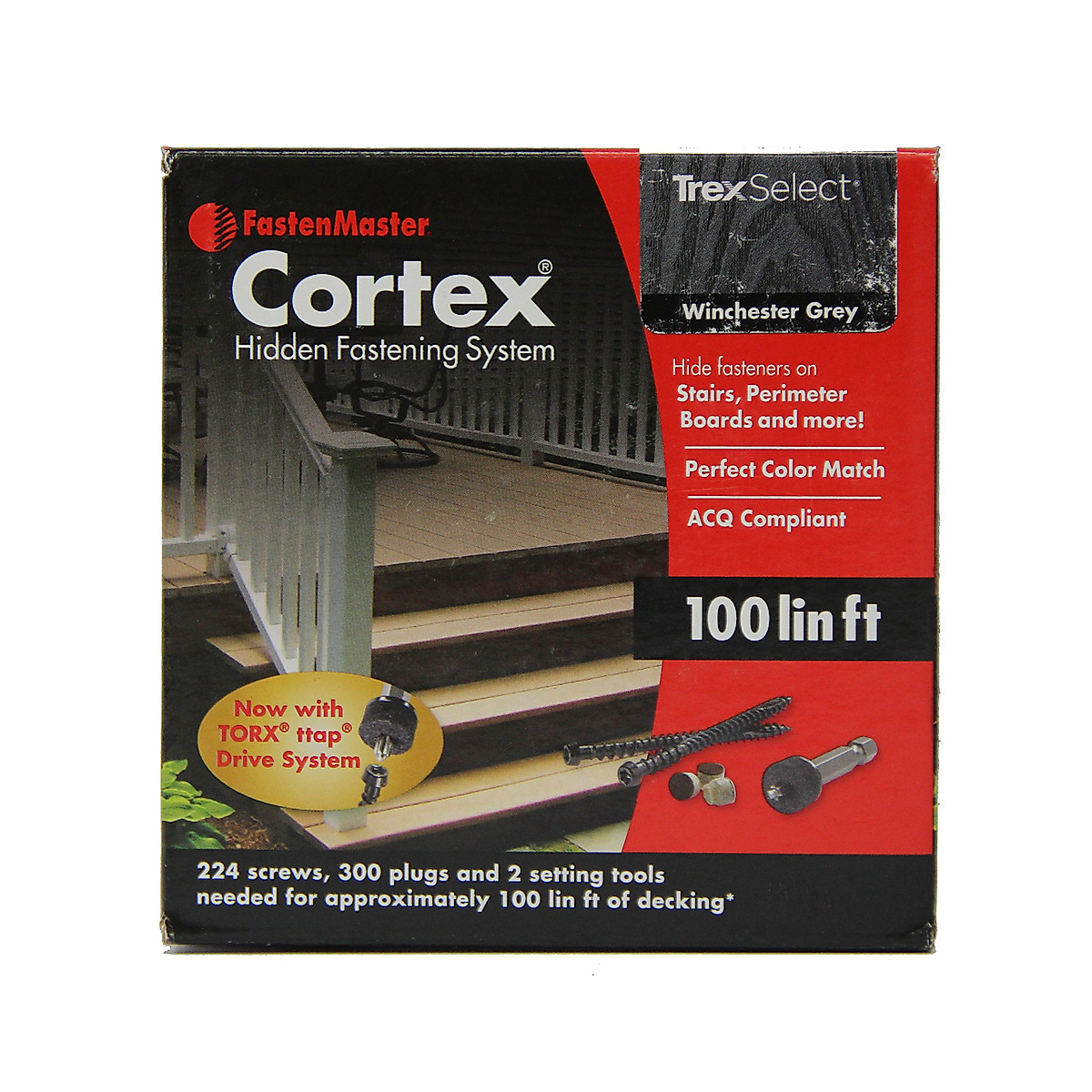 FASTENMASTER Cortex Hidden Fasteners -Trex Select - Winchester Gray - 100 Lin.ft
