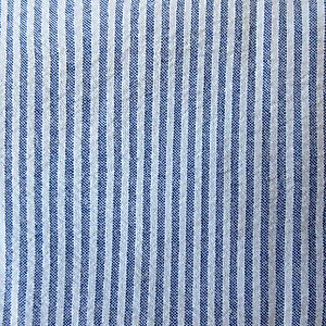 Richlin Fabrics 3 Yard Pack, 58" Seersucker Stripe, 100% Cotton, Royal & White