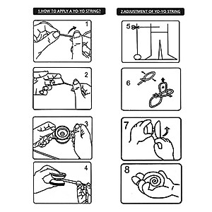 Professional Responsive Yoyo, Aluminum Yo Yo for Kids Beginner, Replacement Unresponsive Ball Bearing for Advanced Yoyo Players + 1 Glove + 5 Yoyo Strings (Blue-Green)