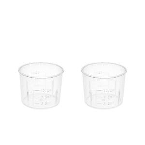 Othmro Measuring Cup 15ml PP Plastic Graduated Beaker Transparent for Lab Kitchen Liquids 50pcs