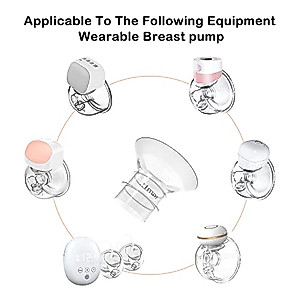 QIUXQIU Wearable Breast Pump Accessories Replacement Parts Flange Inserts 21mm for QIUXQIU 24mm Breast Pump BPA-Free (21mm)