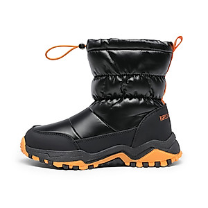Bruno Marc Boy's Winter Boots,Black,Size 2 US Little Kid SBSB221K