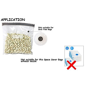 Mini Vacuum Pump Manual Vacuum Sealer Pump for Sous Vide Bags Portable Hand Pump Home Organizing Supply Storage Pump Use in Clothes and Food