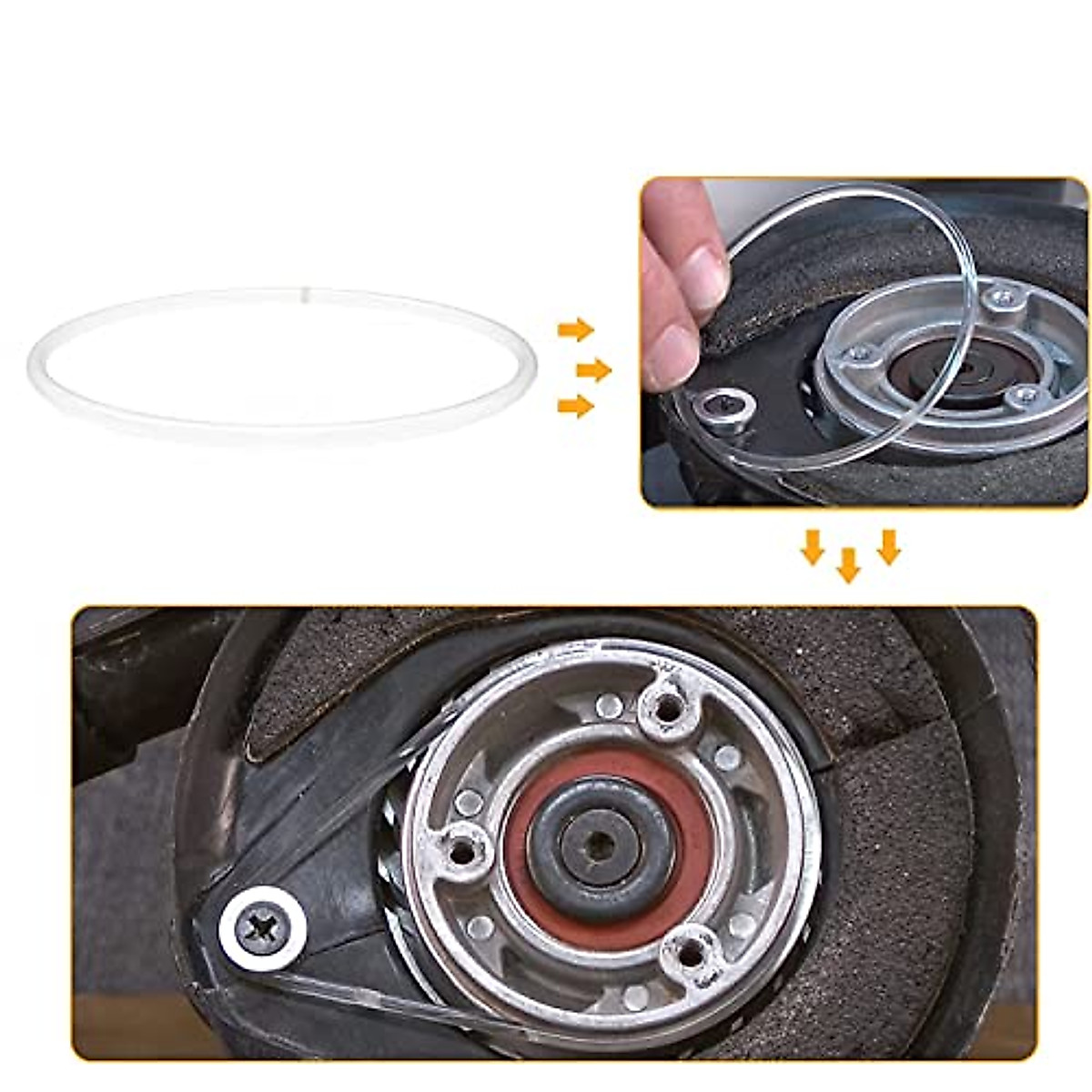 ZFZMZ N372461/N430442 Replacement Random Orbit Sander Belt For DCW210 DWE6420 DWE6421 DWE6423K 9033739 (Set of 5)