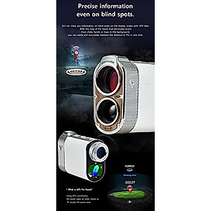 Voice Caddie SL2 Golf GPS Laser Rangefinder | Distance Measuring Flag Pole Locking Vibration | Slope Mode Tournament Switch | Continuous Scan | 6X Magnification | 1,000 Yards | USB Rechargeable